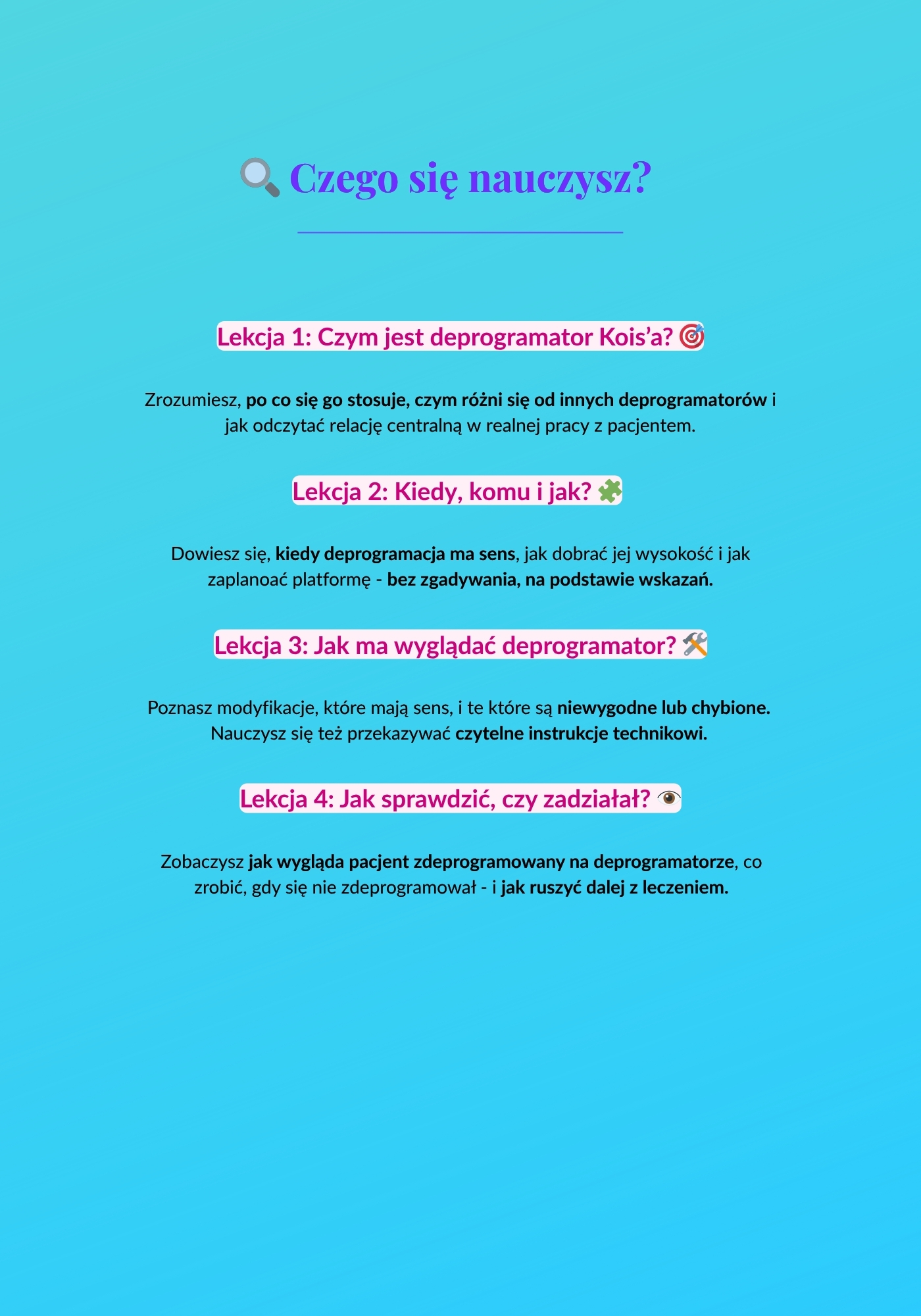Deprogramator Kois’a: kiedy, po co i jak? – Dentokursy – platforma online
